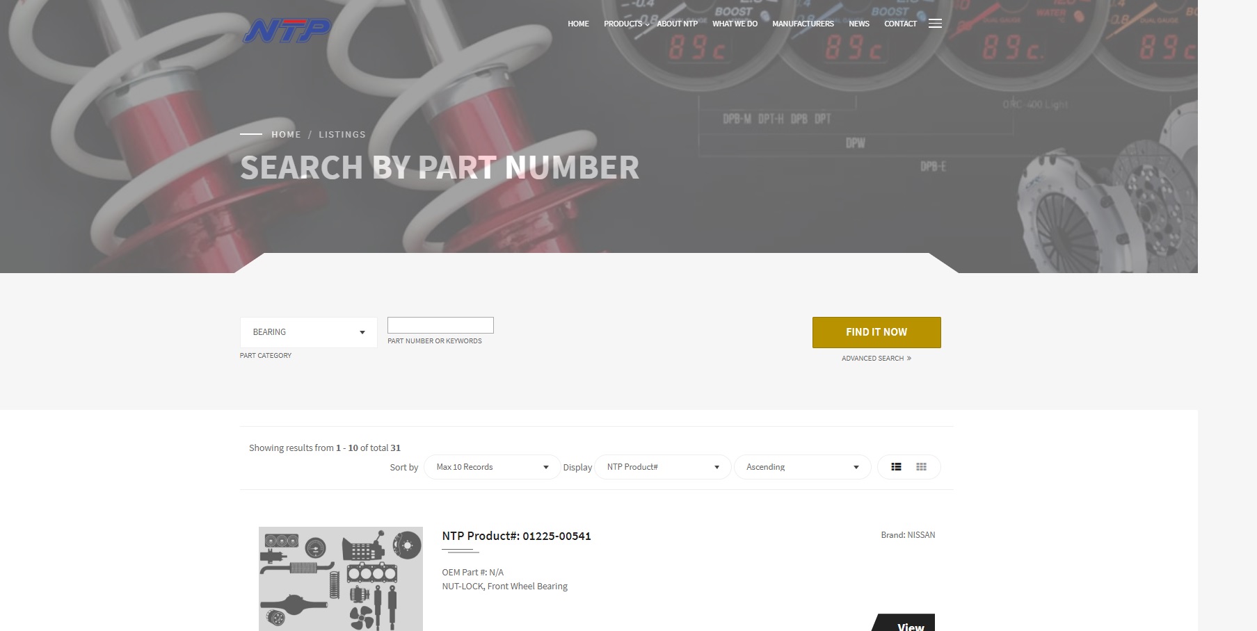 NTP: HIGH QUALITY JAPANESE OEM AUTOMOTIVE PARTS – OEM BRANDED -NTP